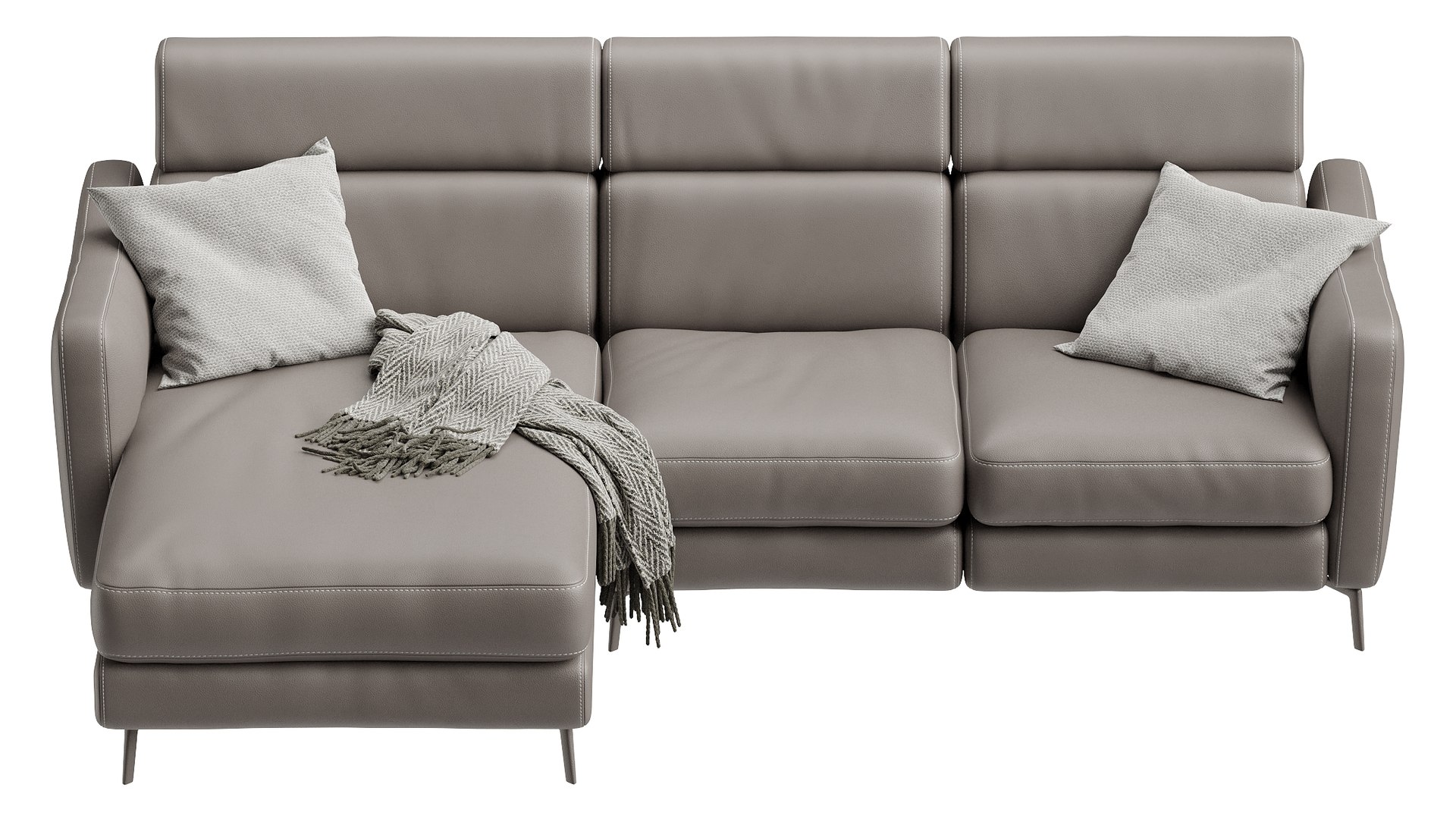 Natuzzi Greg C200 Corner Sofa 3D Model - TurboSquid 2239300