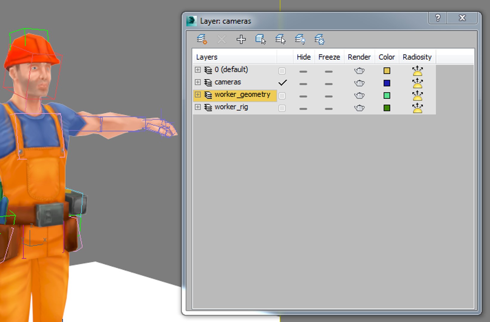 Worker Units 3d Model