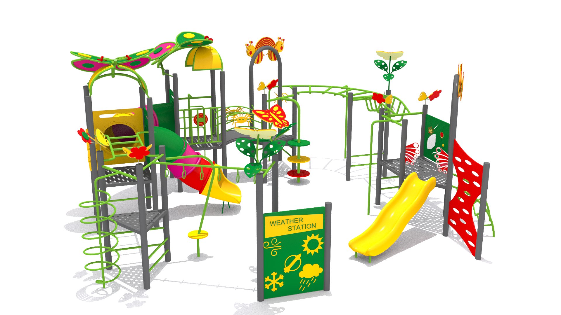 3D Butterfly Playground - TurboSquid 1779209