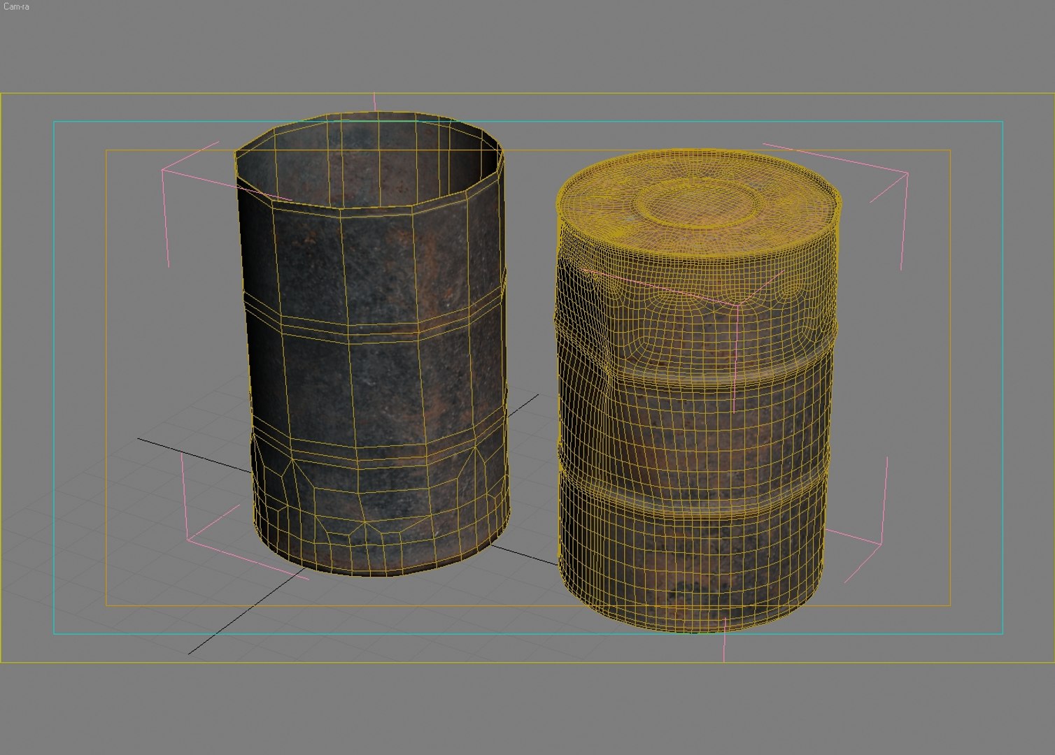 3d Model Old Oil Rust Barrel