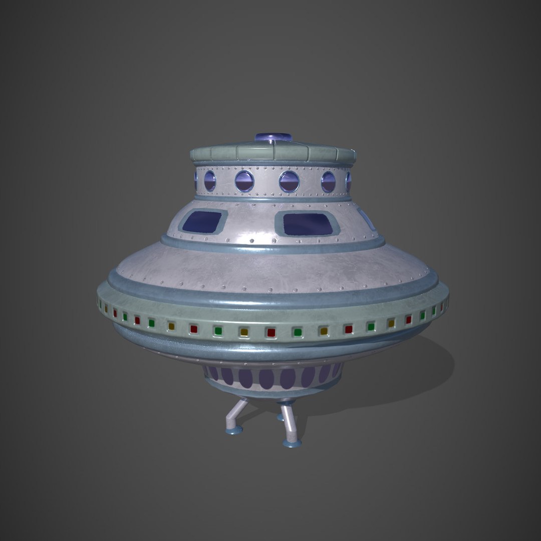 3D Ufo Cartoon - TurboSquid 1298951