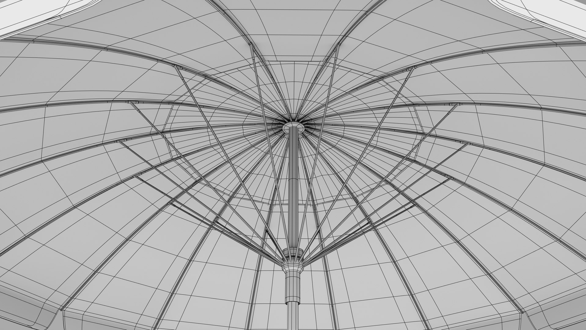 3D Model Beach Parasol Low-poly - TurboSquid 2102850