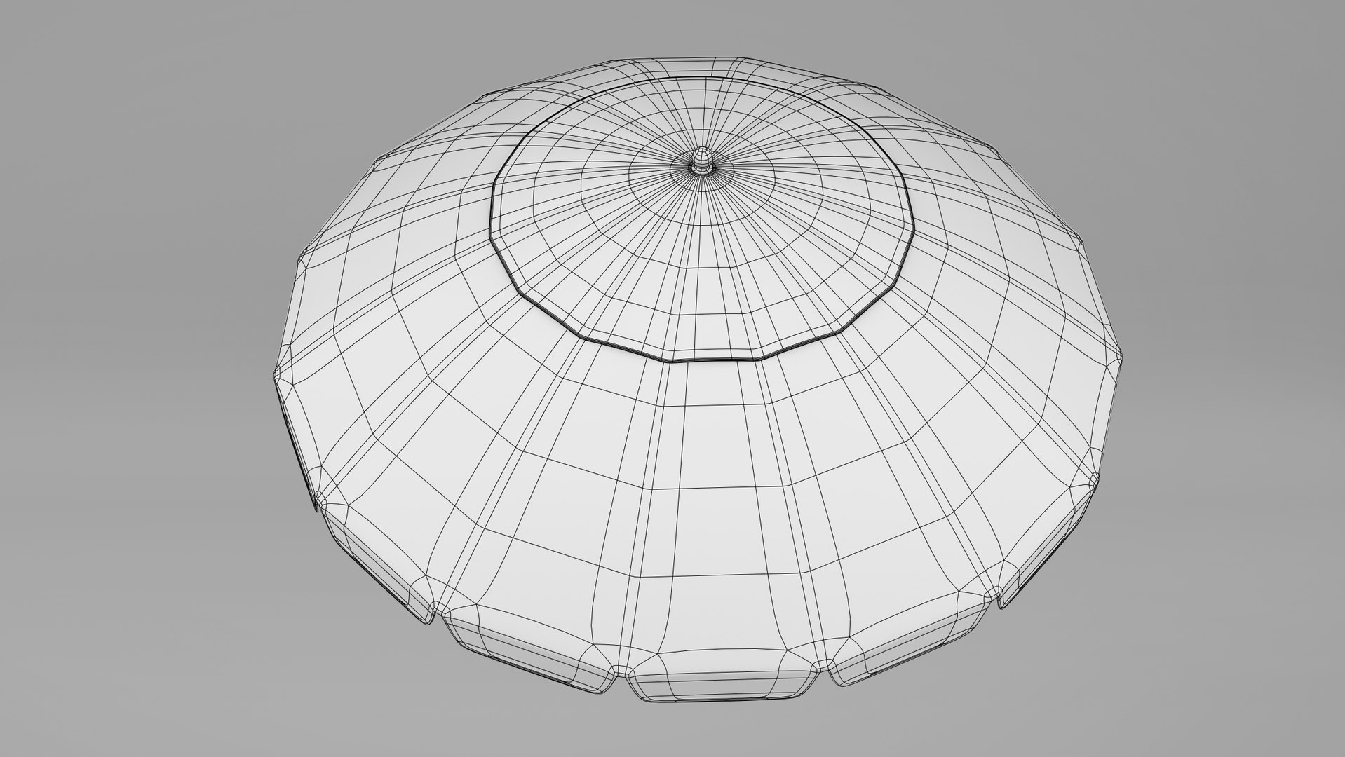 3D Model Beach Parasol Low-poly - TurboSquid 2102850