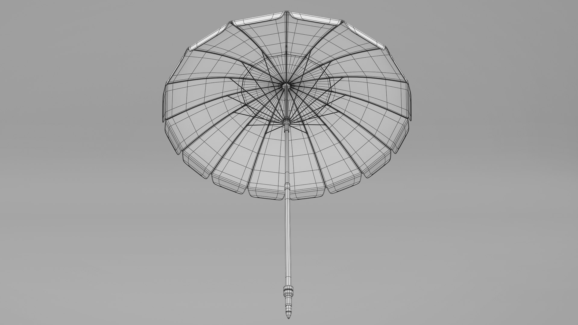 3D Model Beach Parasol Low-poly - TurboSquid 2102850