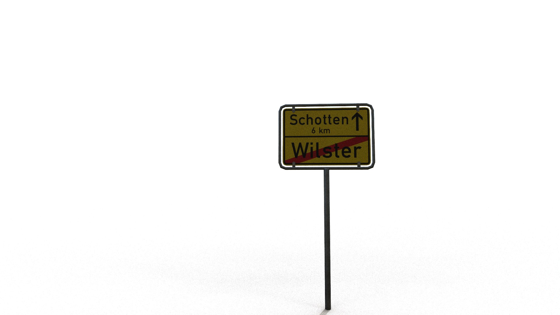 3D German Town Sign - TurboSquid 1902266
