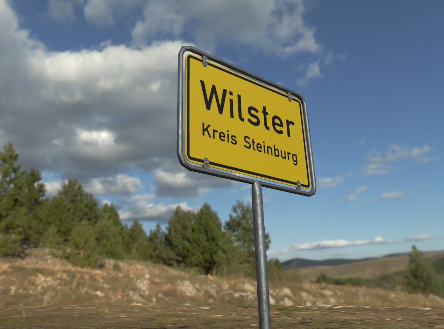 3D German Town Sign - TurboSquid 1902266