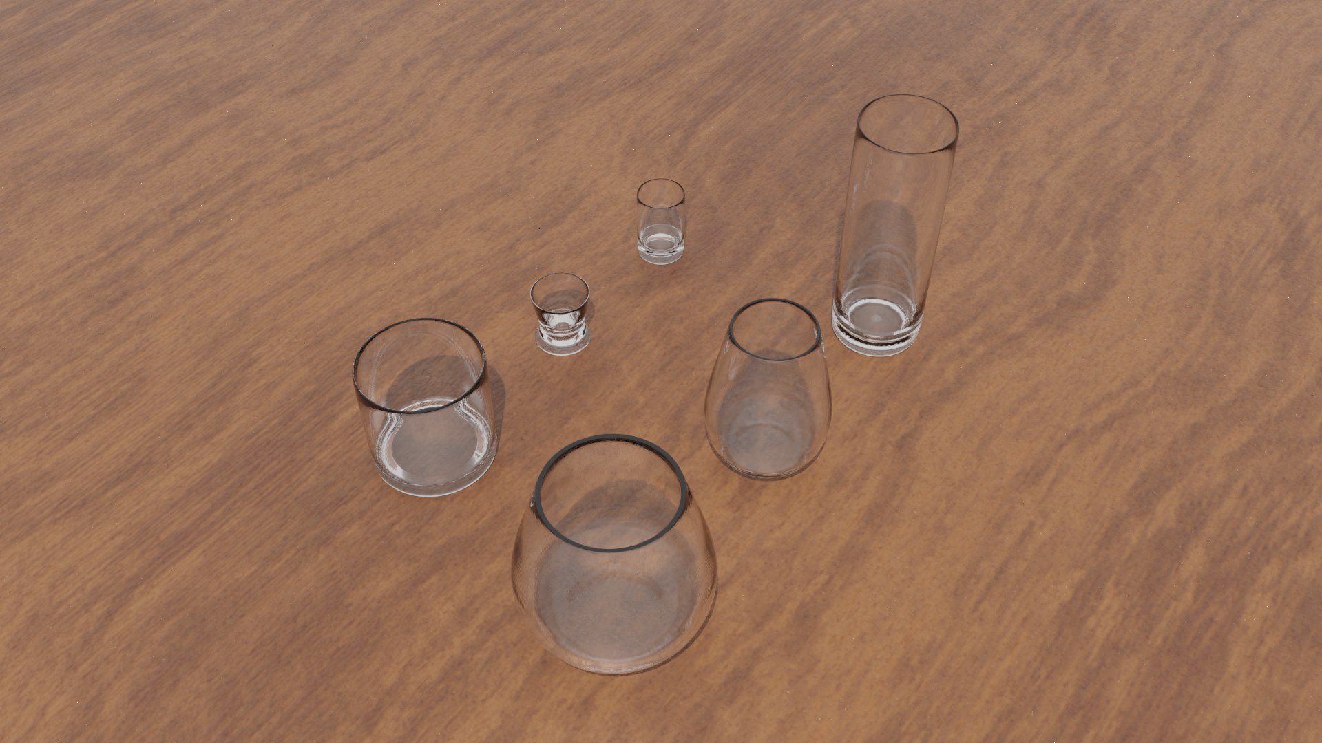 3D Mixed Glass Set - TurboSquid 1914904