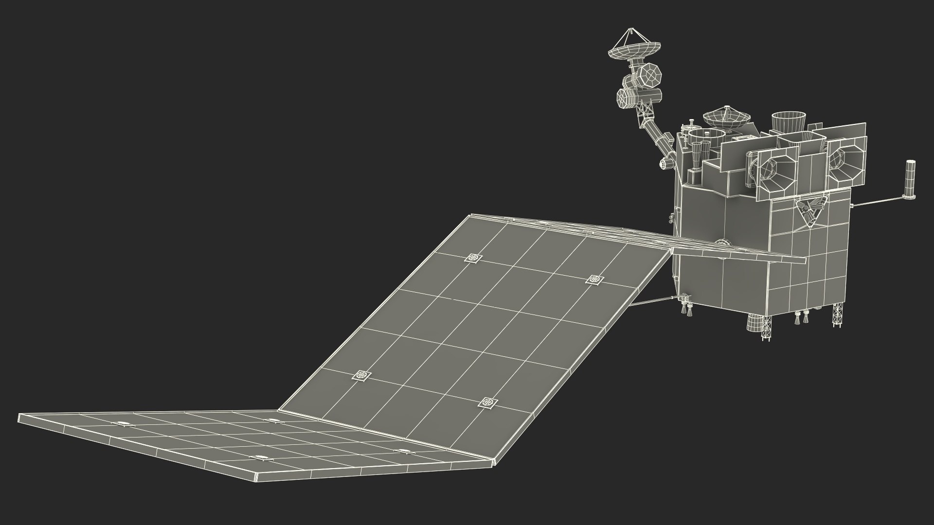 Satellite With Solar Panels And Antennas 3D - TurboSquid 2376496