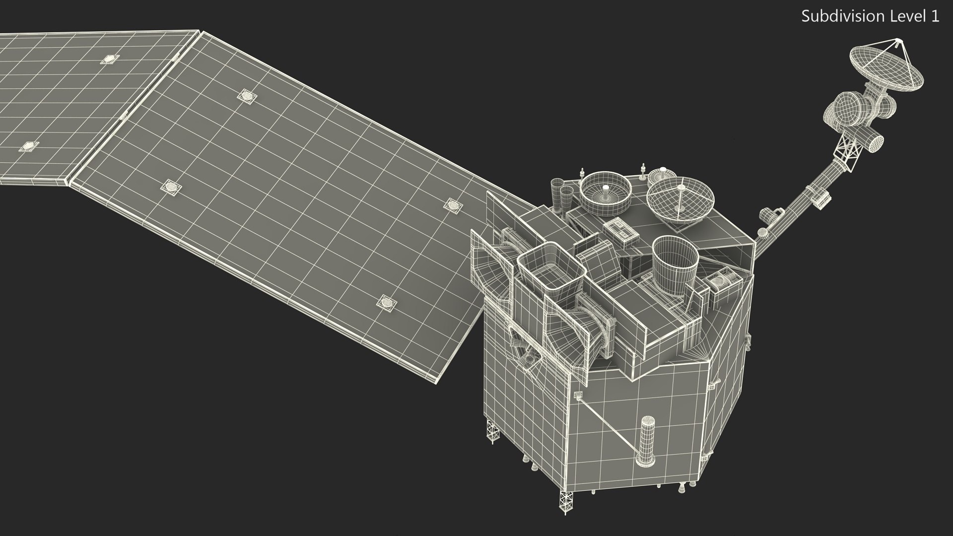 Satellite With Solar Panels And Antennas 3D - TurboSquid 2376496