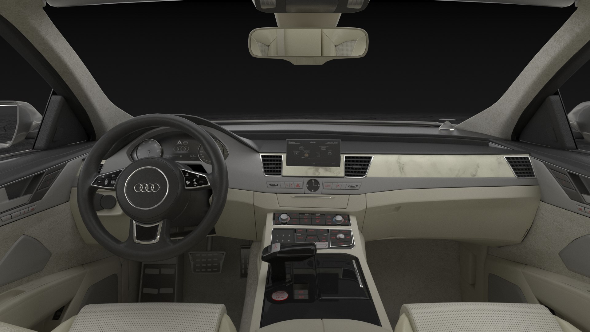 Audi A8 Interior 3D Model - TurboSquid 1445994