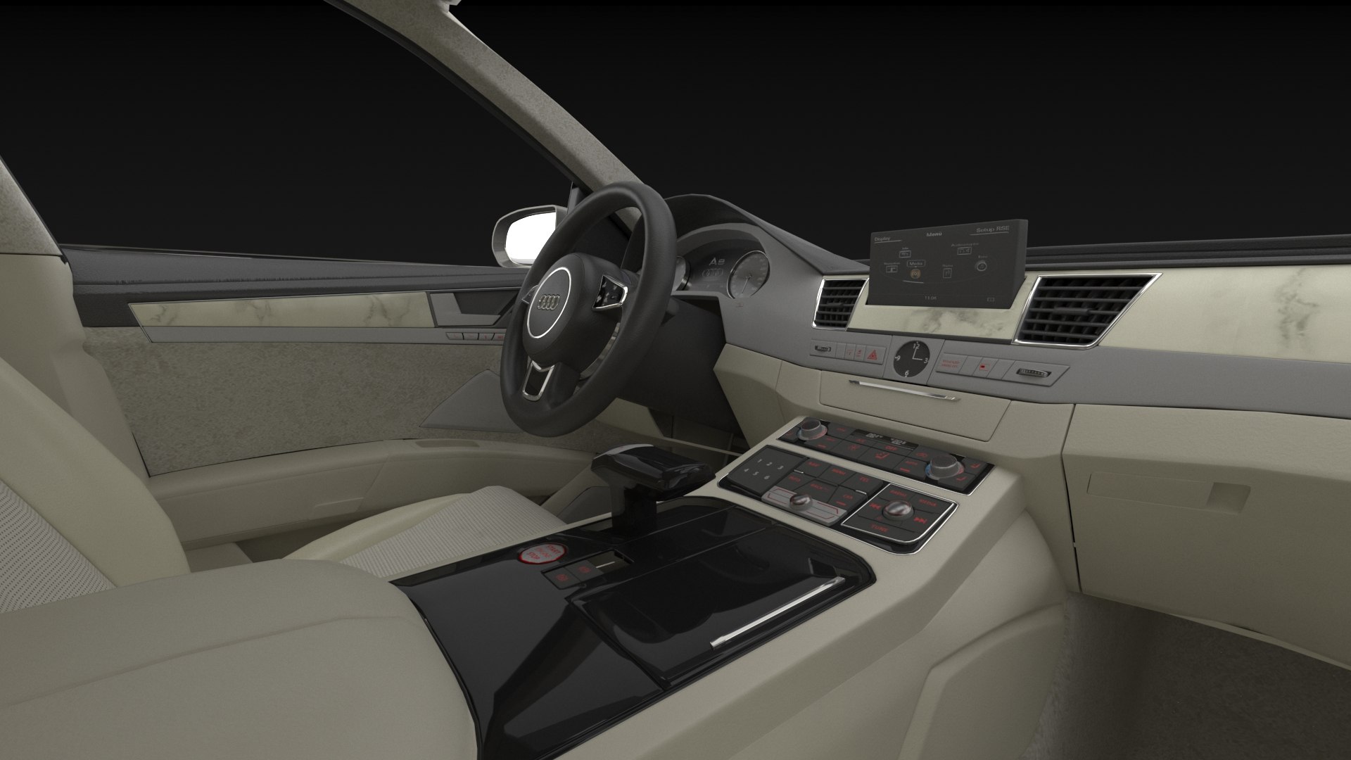 Audi A8 Interior 3D Model - TurboSquid 1445994