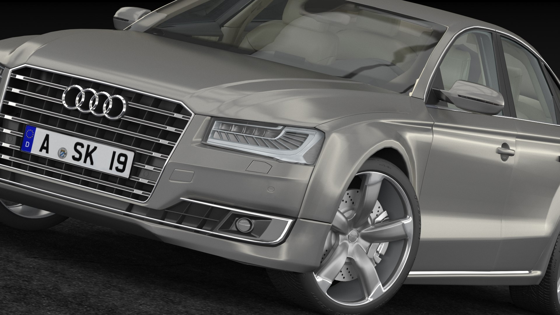 Audi A8 Interior 3D Model - TurboSquid 1445994