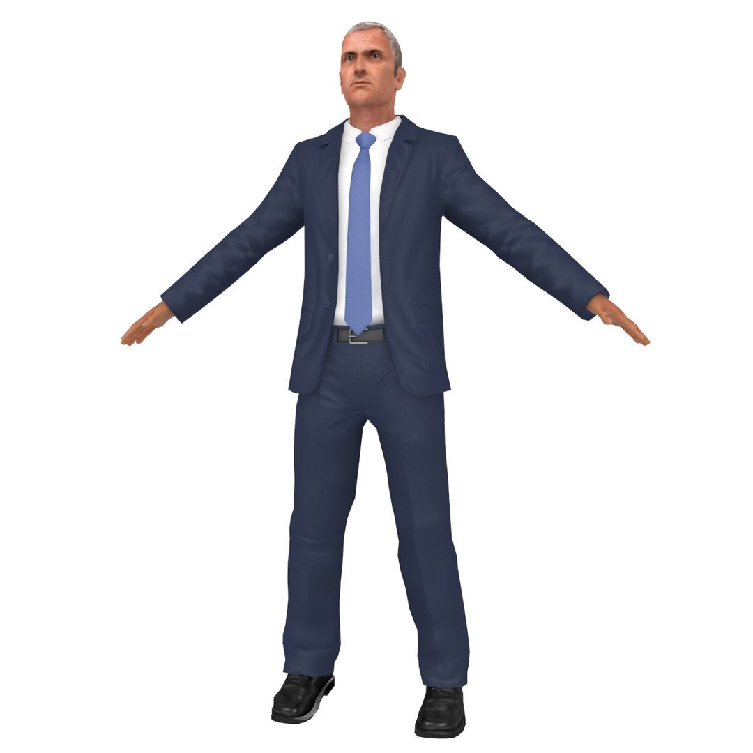 3D Man Manager Model - TurboSquid 1349689