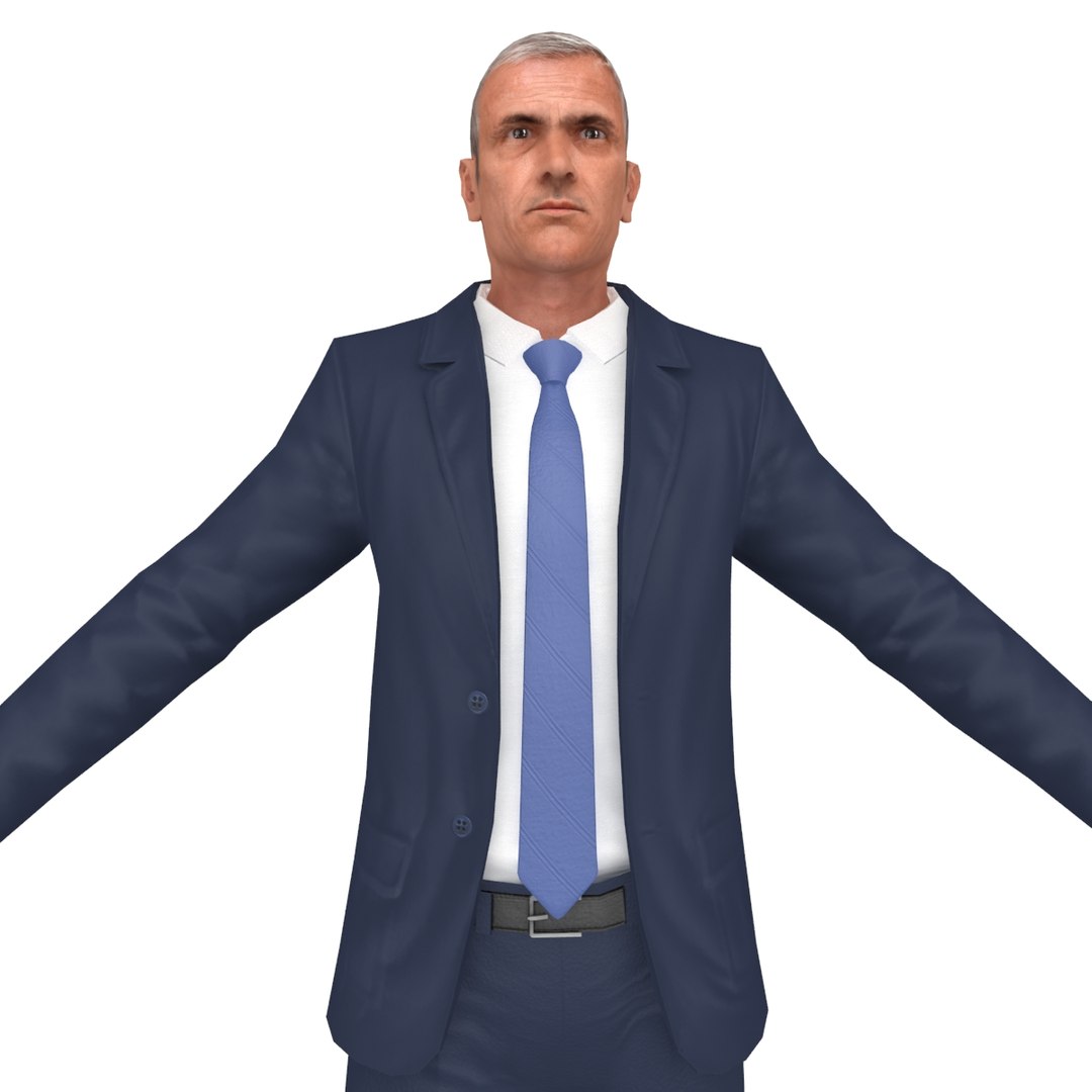 3D Man Manager Model - TurboSquid 1349689