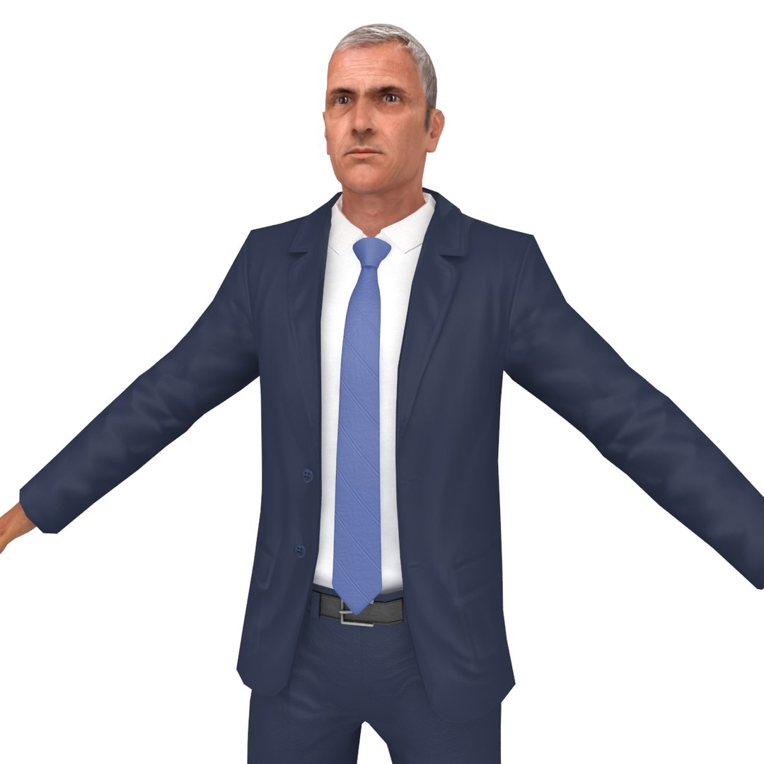 3D Man Manager Model - TurboSquid 1349689