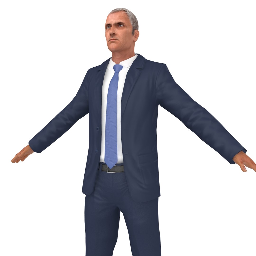 3D Man Manager Model - TurboSquid 1349689