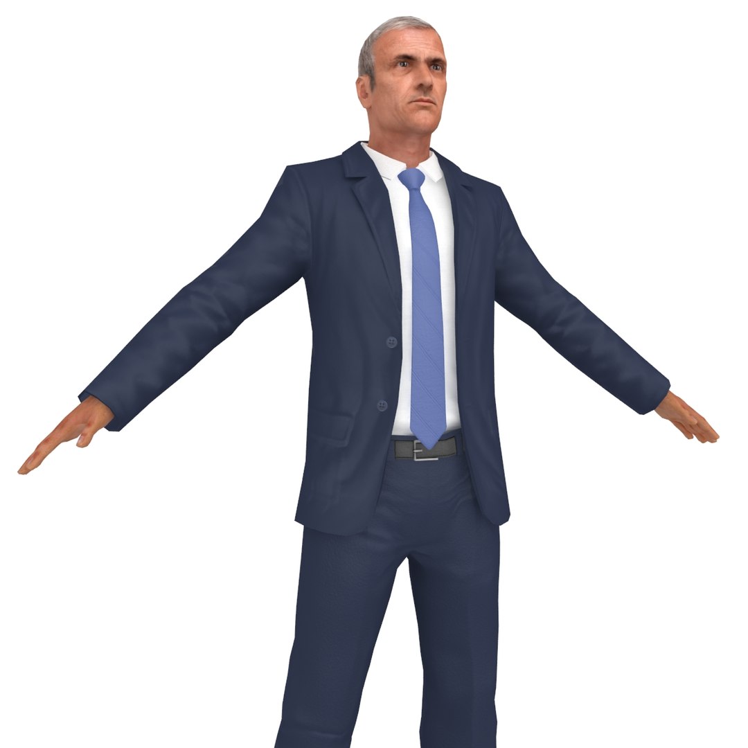3D Man Manager Model - TurboSquid 1349689