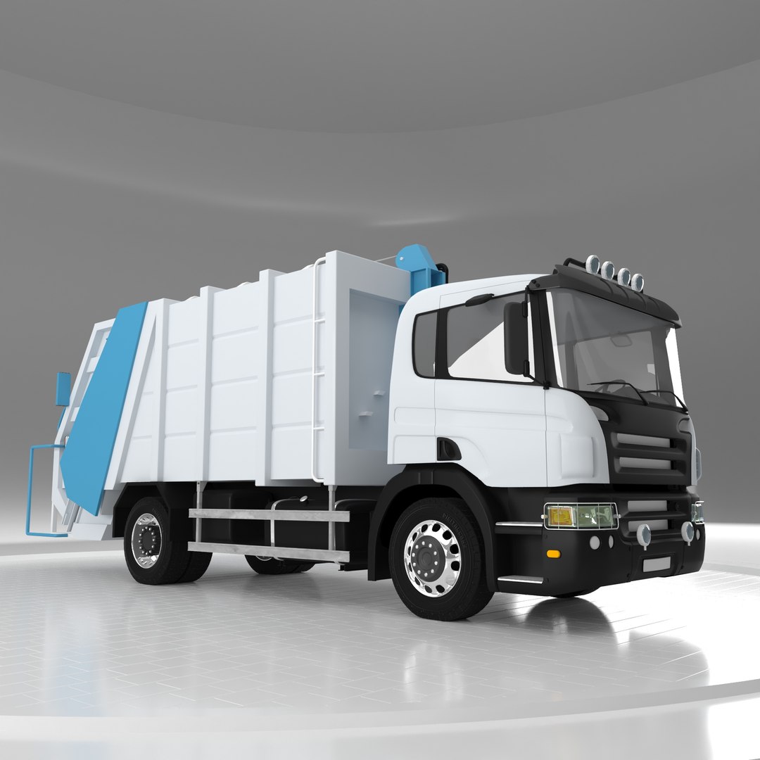 3D Cylinder System Garbage Truck Model - TurboSquid 1730968