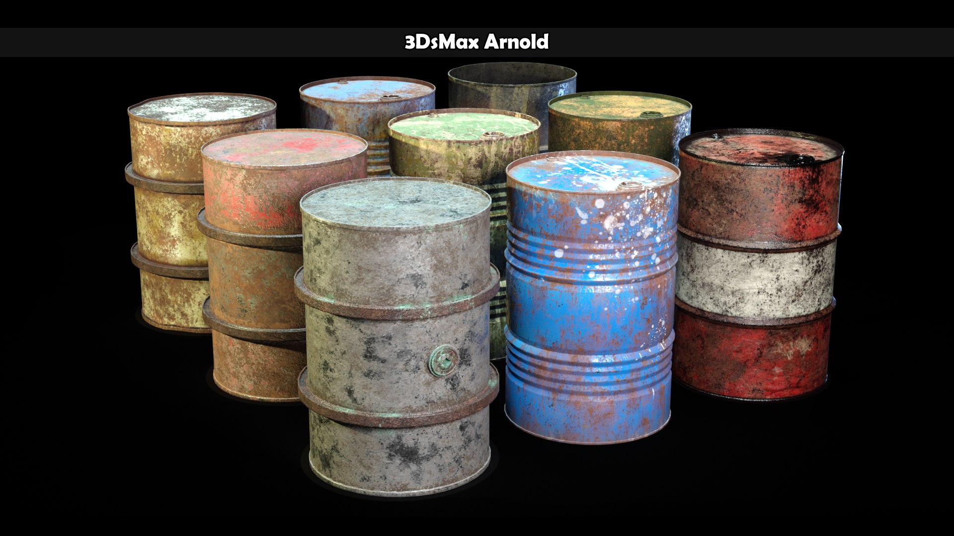 3D Old Barrels Game Ready Model - TurboSquid 2046180