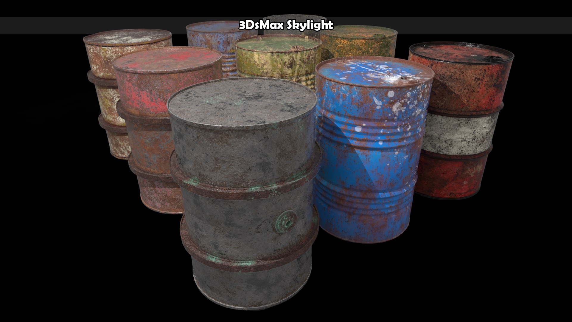 3D Old Barrels Game Ready Model - TurboSquid 2046180