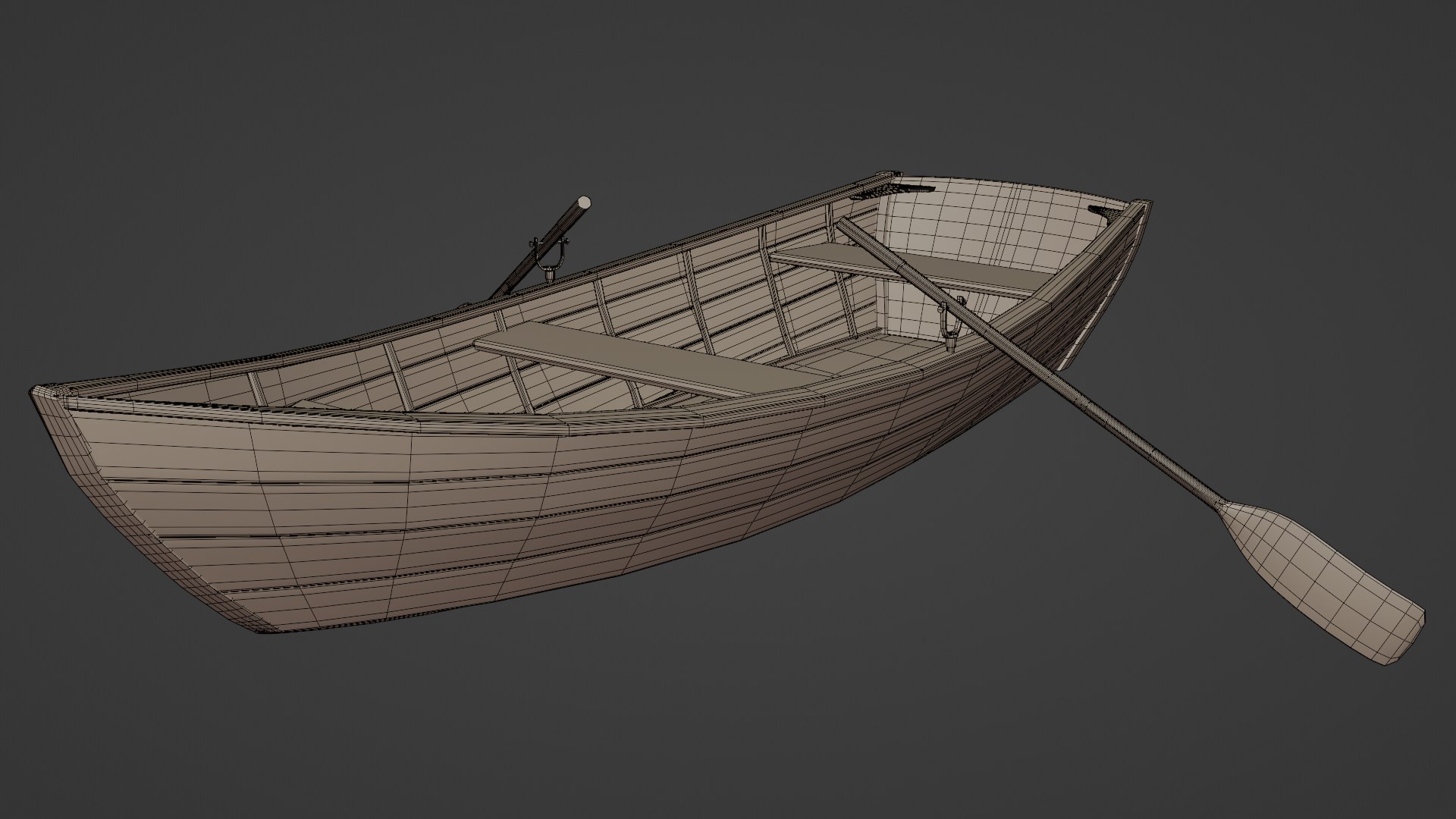 Rowboat Model - TurboSquid 1903447