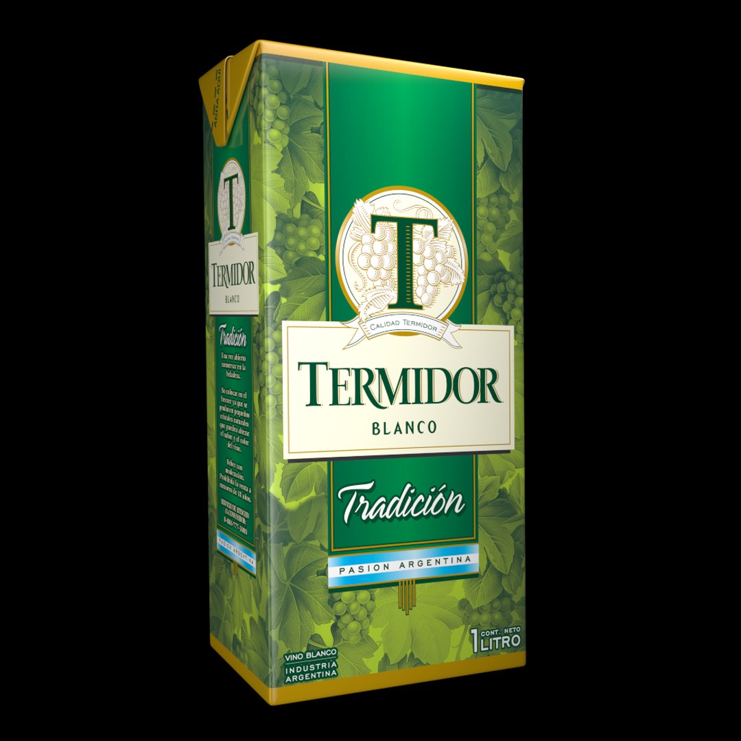 Termidor White Wine 3d Model