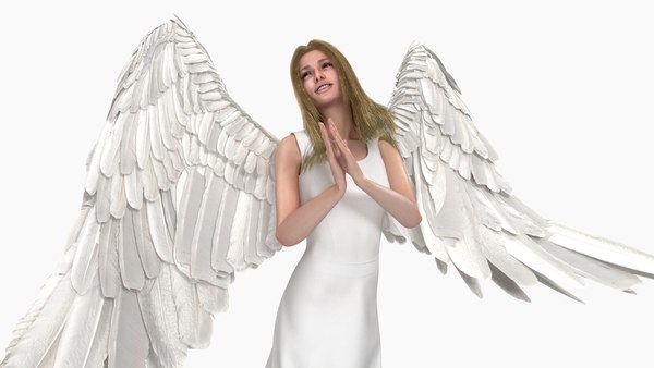 modelo 3d Chica ángel rubia de ojos marrones aparejada - TurboSquid 2219484