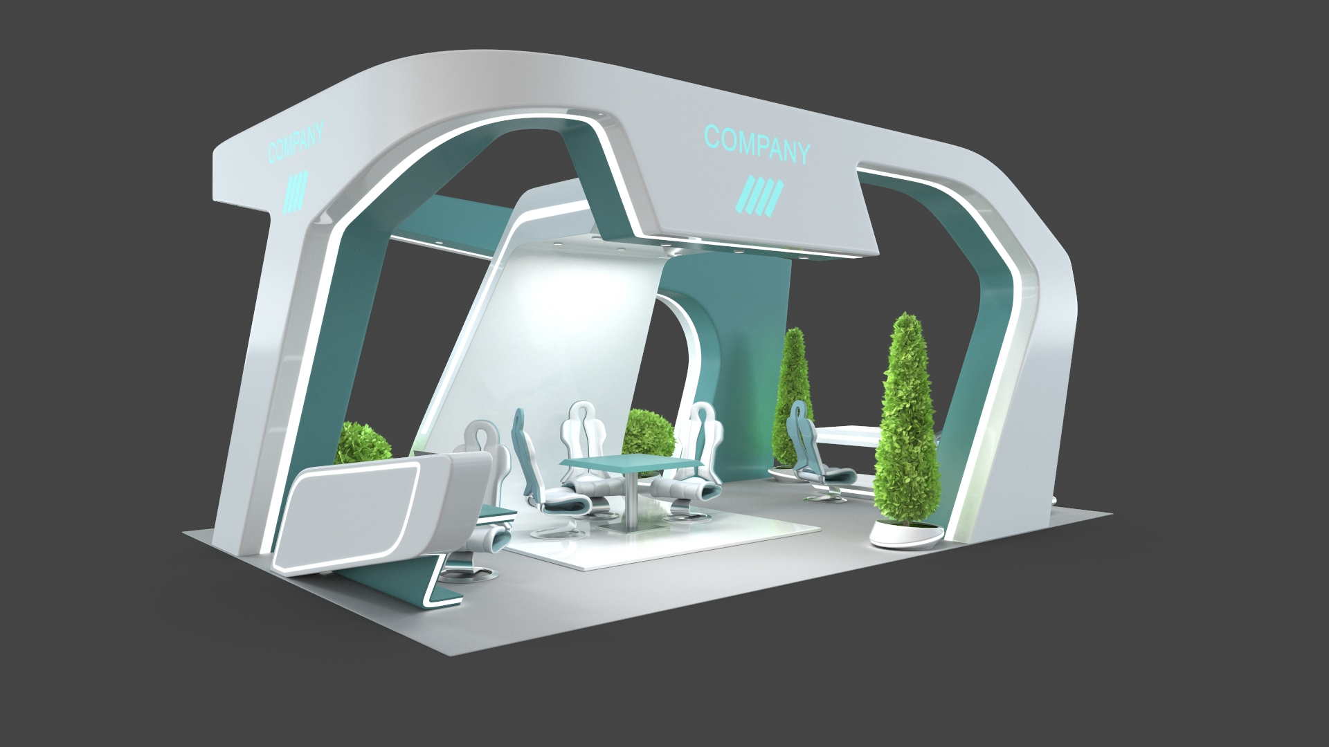 3D Model Exhibition Stand - TurboSquid 2047846