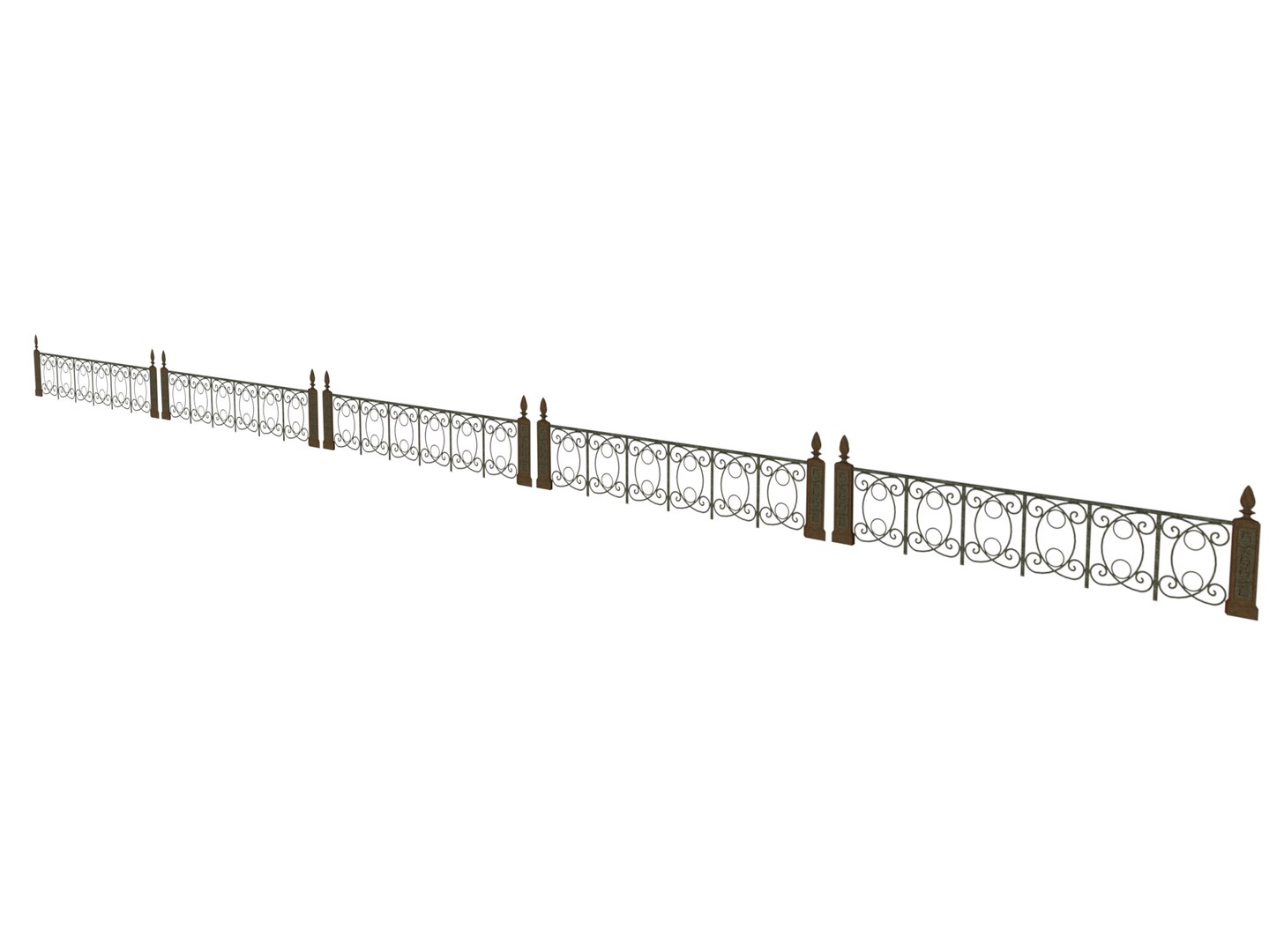3D Railing - TurboSquid 2137445