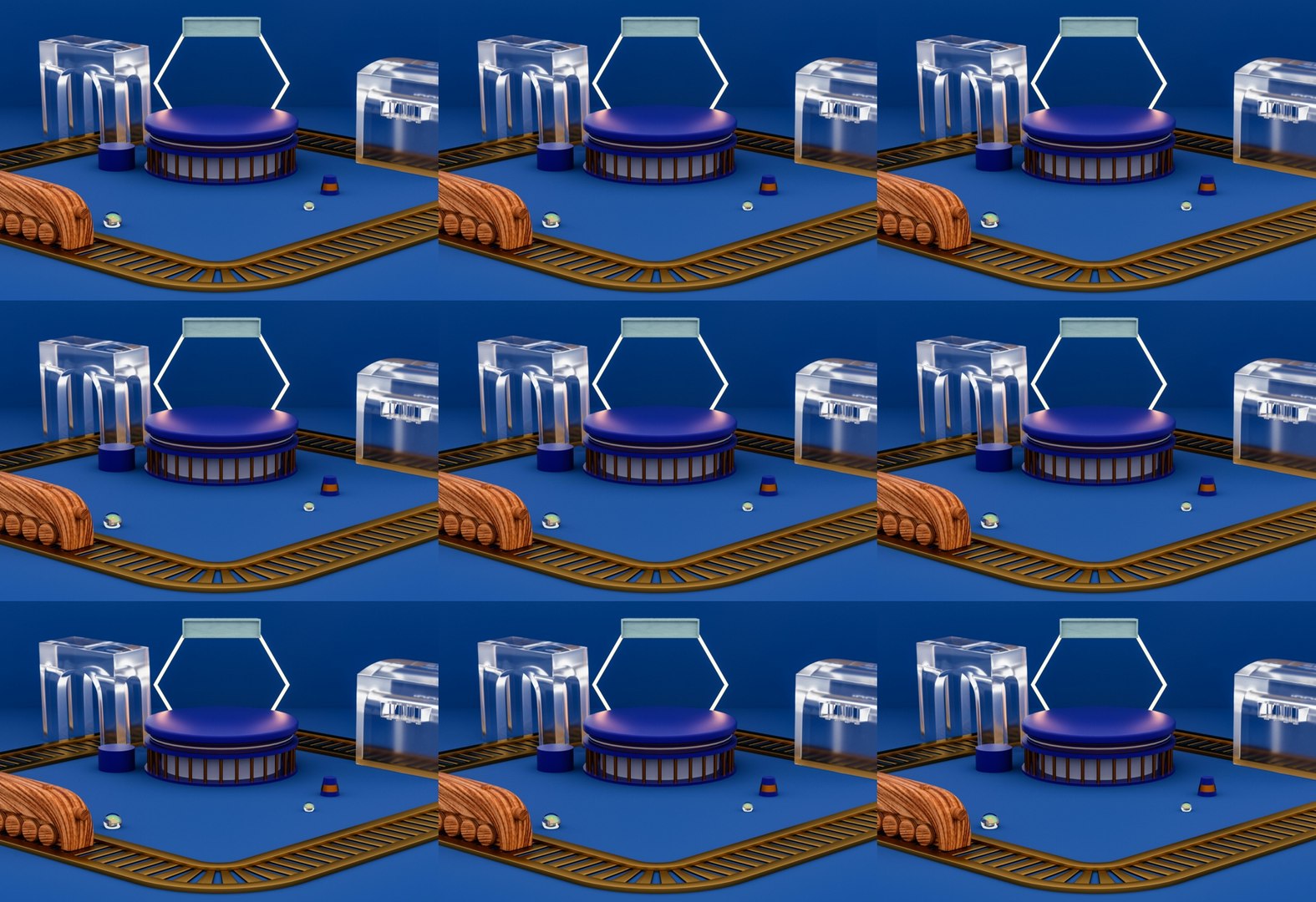 3D Beauty Chen Display Scene E-commerce Product Display E-commerce Toy ...