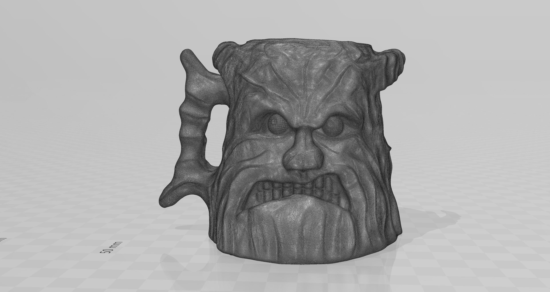 3D Angry Troll Ceramic Norsk Mug - TurboSquid 2162954