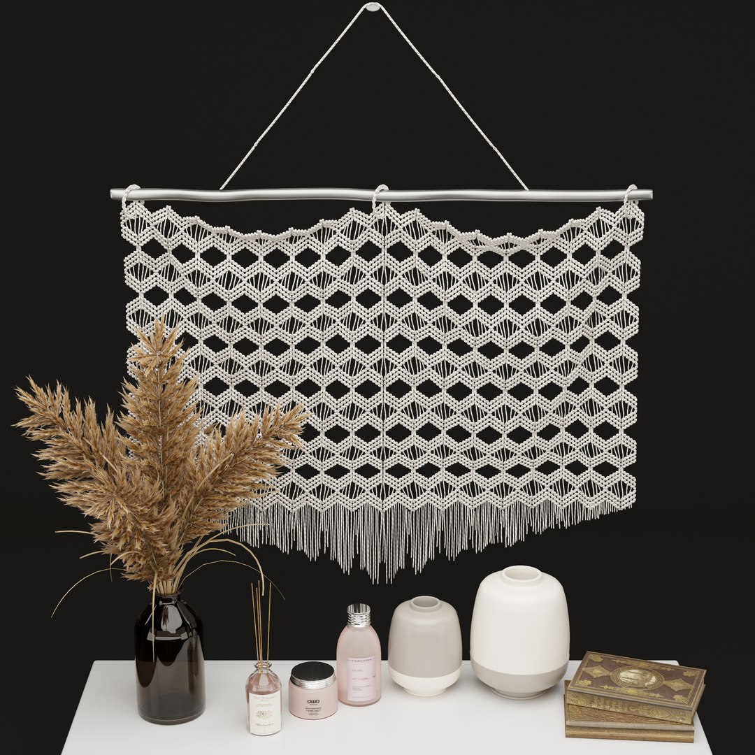 Decorative Set Boho Model - TurboSquid 1704890