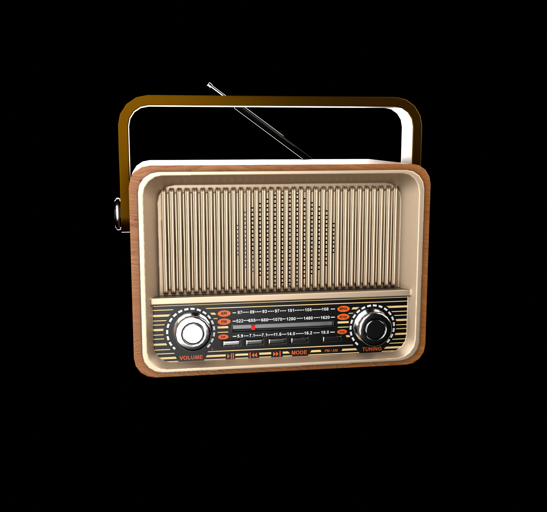 modelo 3d Radios antiguas - TurboSquid 2154535