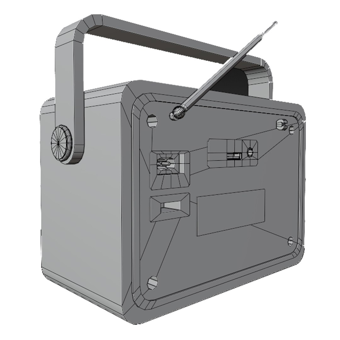3D Model Vintage Radio - TurboSquid 2154535