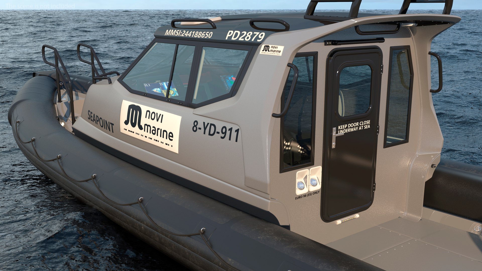 Military Twin-Engine Boat Waverider 1060 GRP 3D model - TurboSquid 1959646