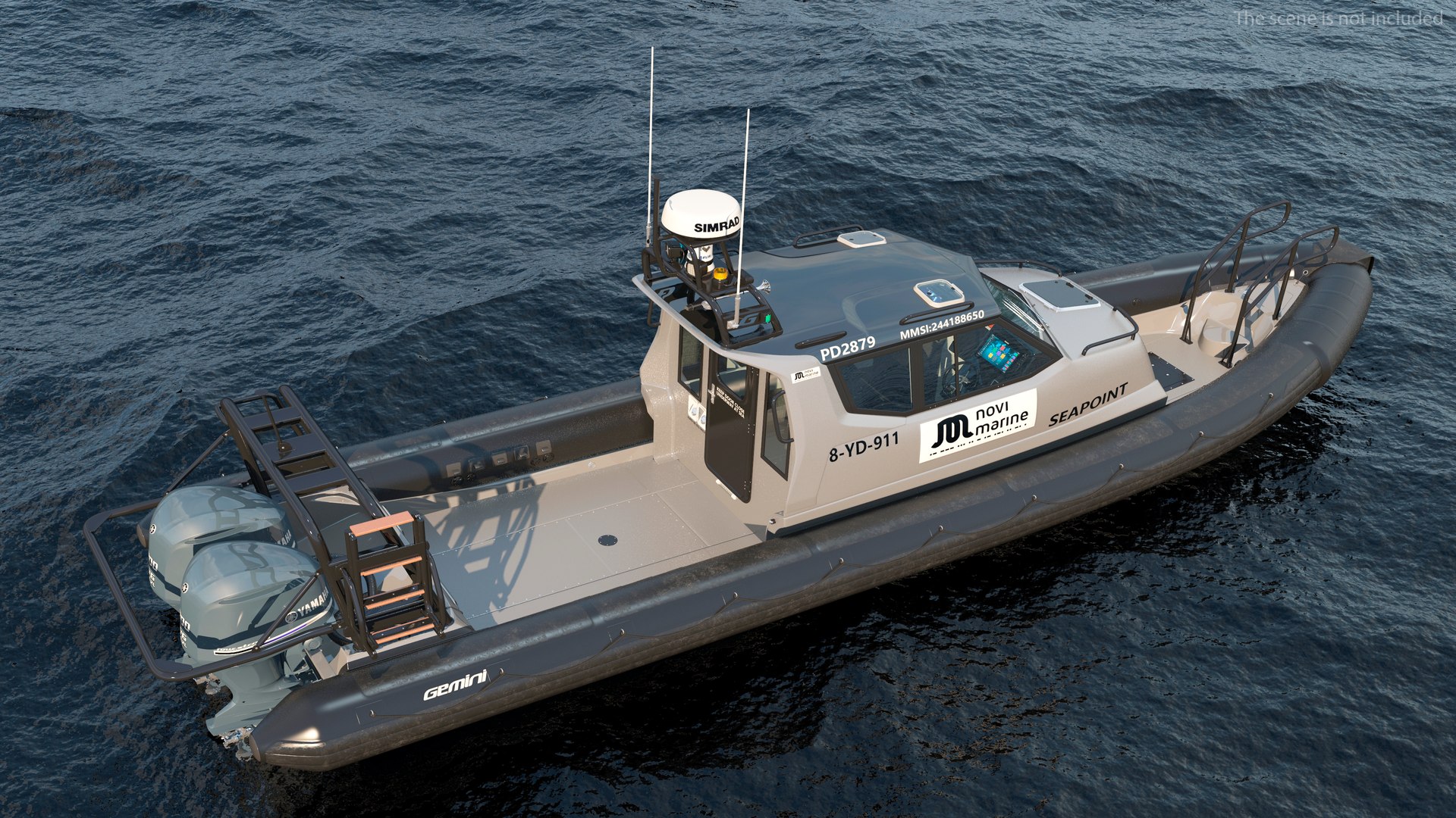 Military Twin-Engine Boat Waverider 1060 GRP 3D model - TurboSquid 1959646