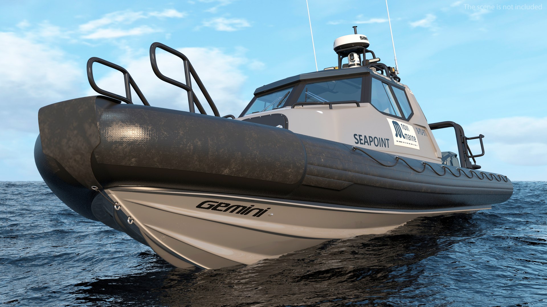 Military Twin-Engine Boat Waverider 1060 GRP 3D model - TurboSquid 1959646