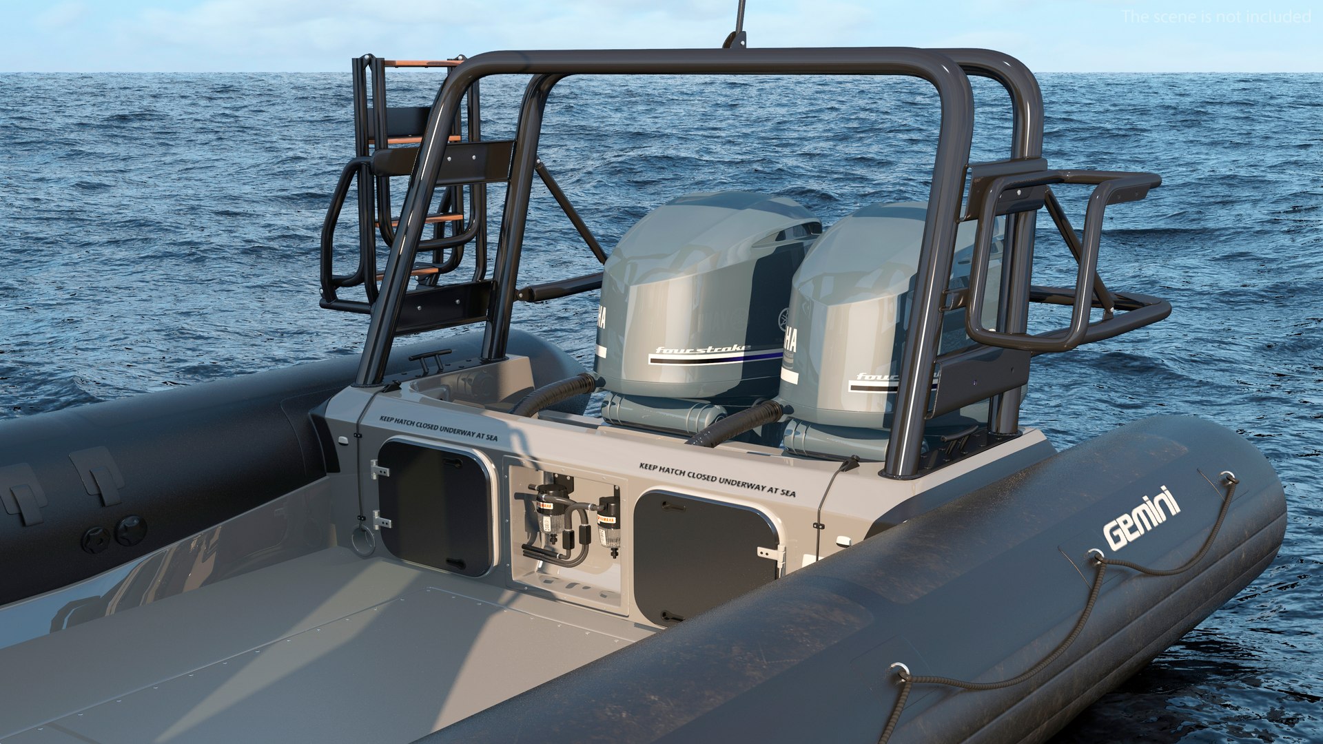 Military Twin-Engine Boat Waverider 1060 GRP 3D model - TurboSquid 1959646