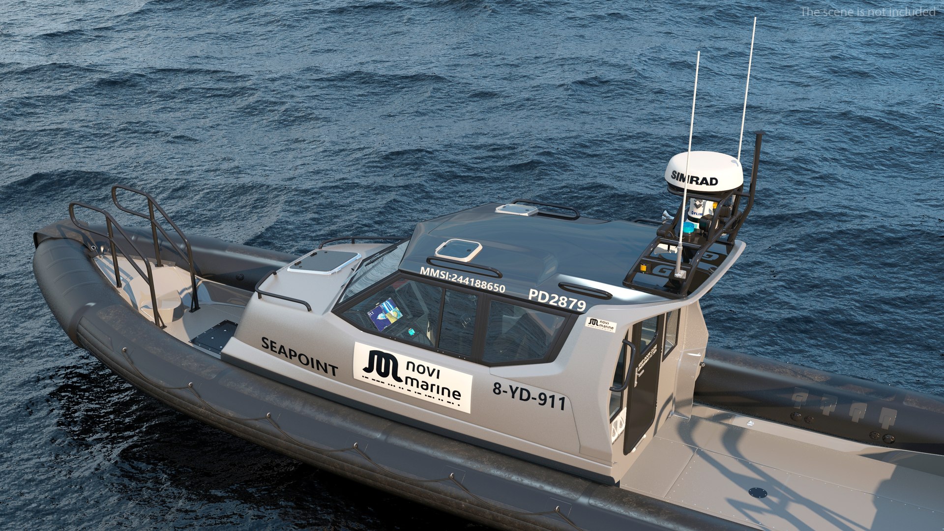 Military Twin-Engine Boat Waverider 1060 GRP 3D model - TurboSquid 1959646