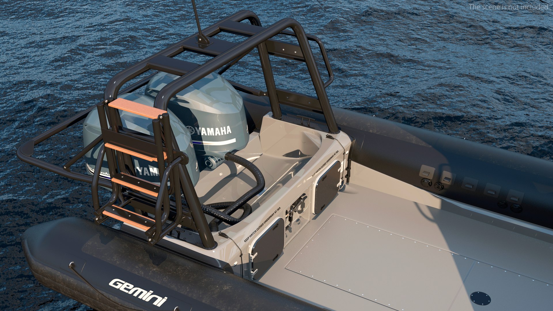 Military Twin-Engine Boat Waverider 1060 GRP 3D model - TurboSquid 1959646