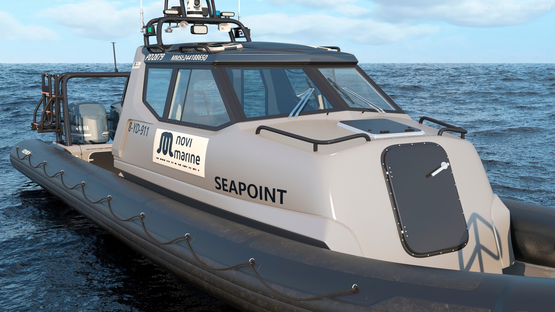 Military Twin-Engine Boat Waverider 1060 GRP 3D model - TurboSquid 1959646