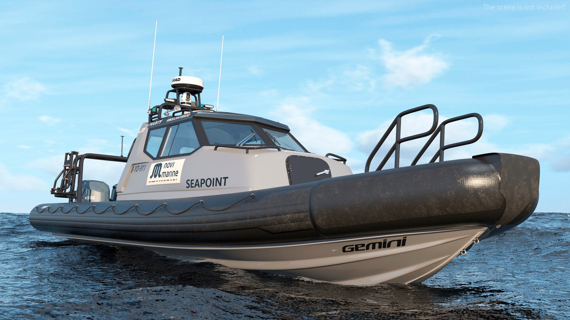 Military Twin-Engine Boat Waverider 1060 GRP 3D model - TurboSquid 1959646