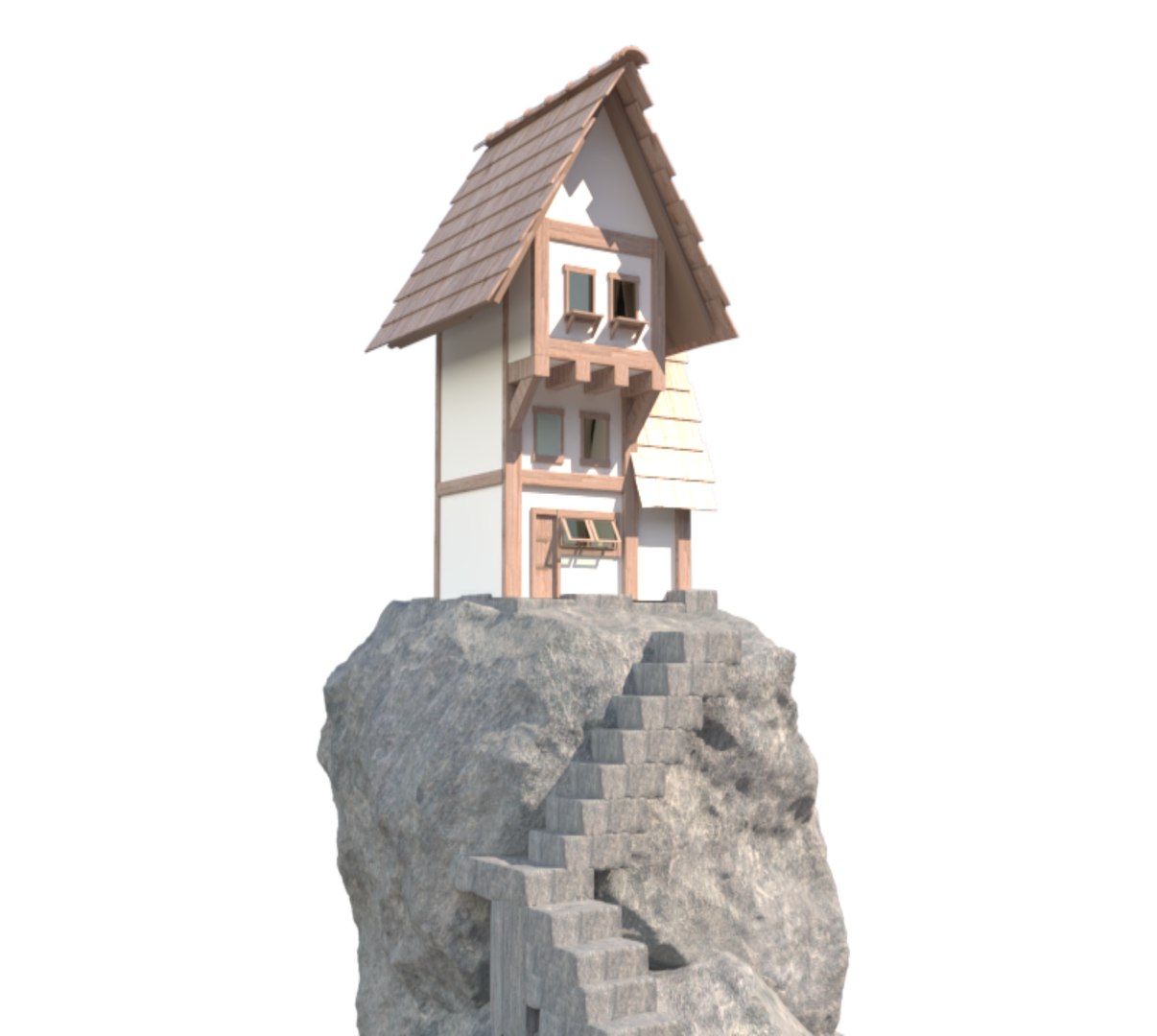 3D Fantastic Game Hause - TurboSquid 1761295