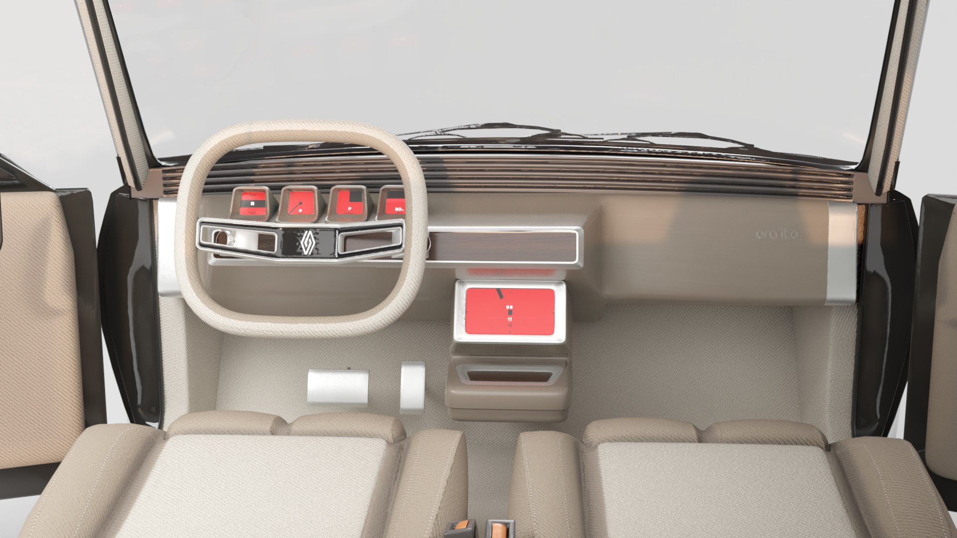 3D Renault R17 Restomod Electric Car Model - TurboSquid 2295639