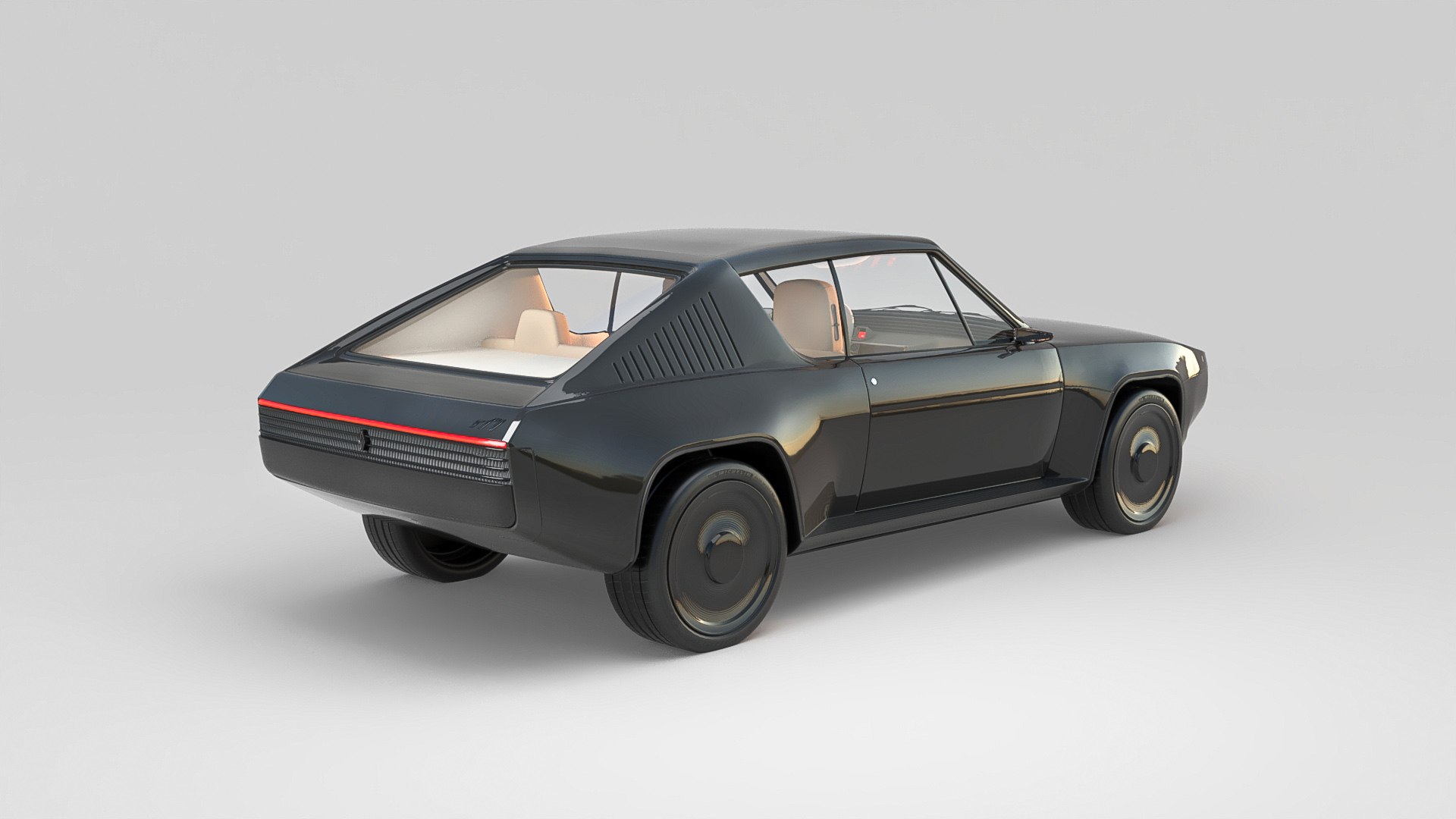 3D Renault R17 Restomod Electric Car Model - TurboSquid 2295639