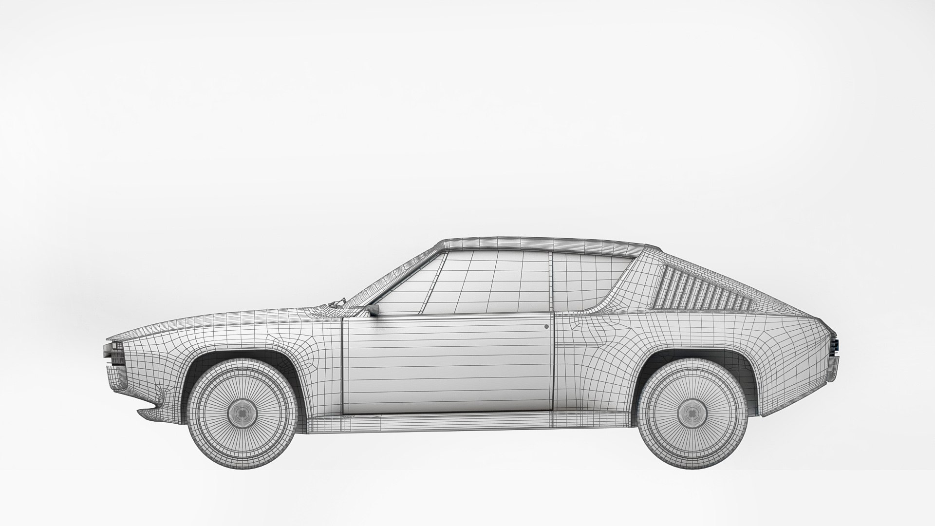 3D Renault R17 Restomod Electric Car Model - TurboSquid 2295639