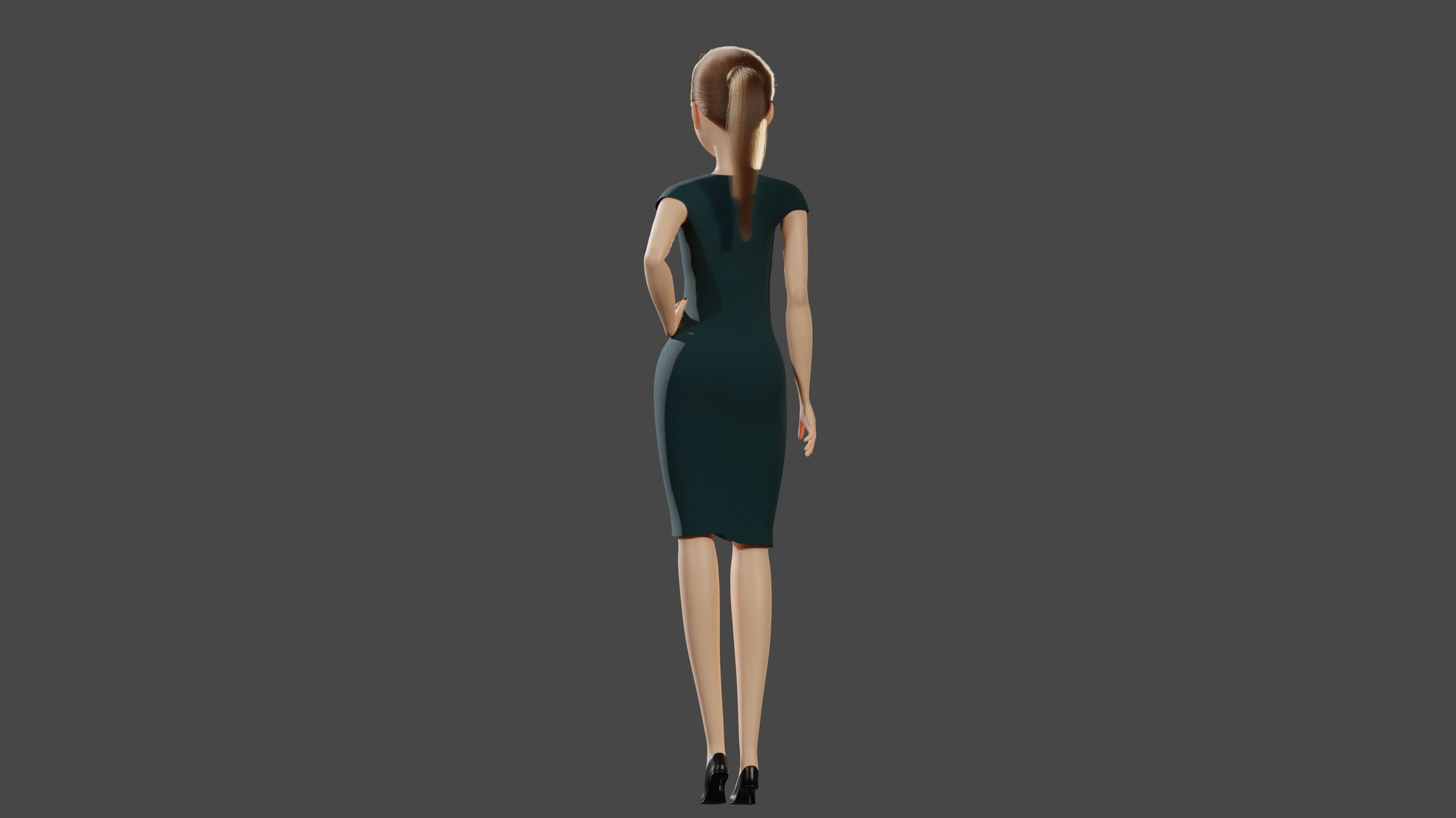 Rigged Cartoon White Woman Ivy 3D model - TurboSquid 2097582