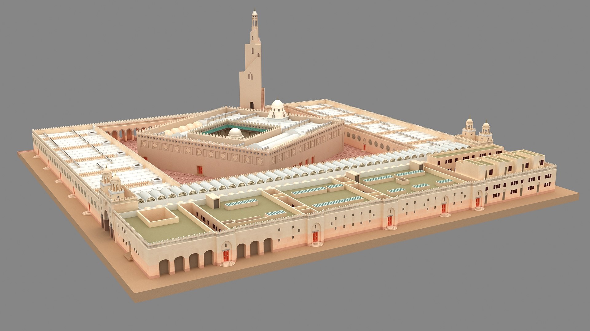 3D Dhul Hulaifah Miqat Mosque Medina Saudi Arabia - TurboSquid 2373946