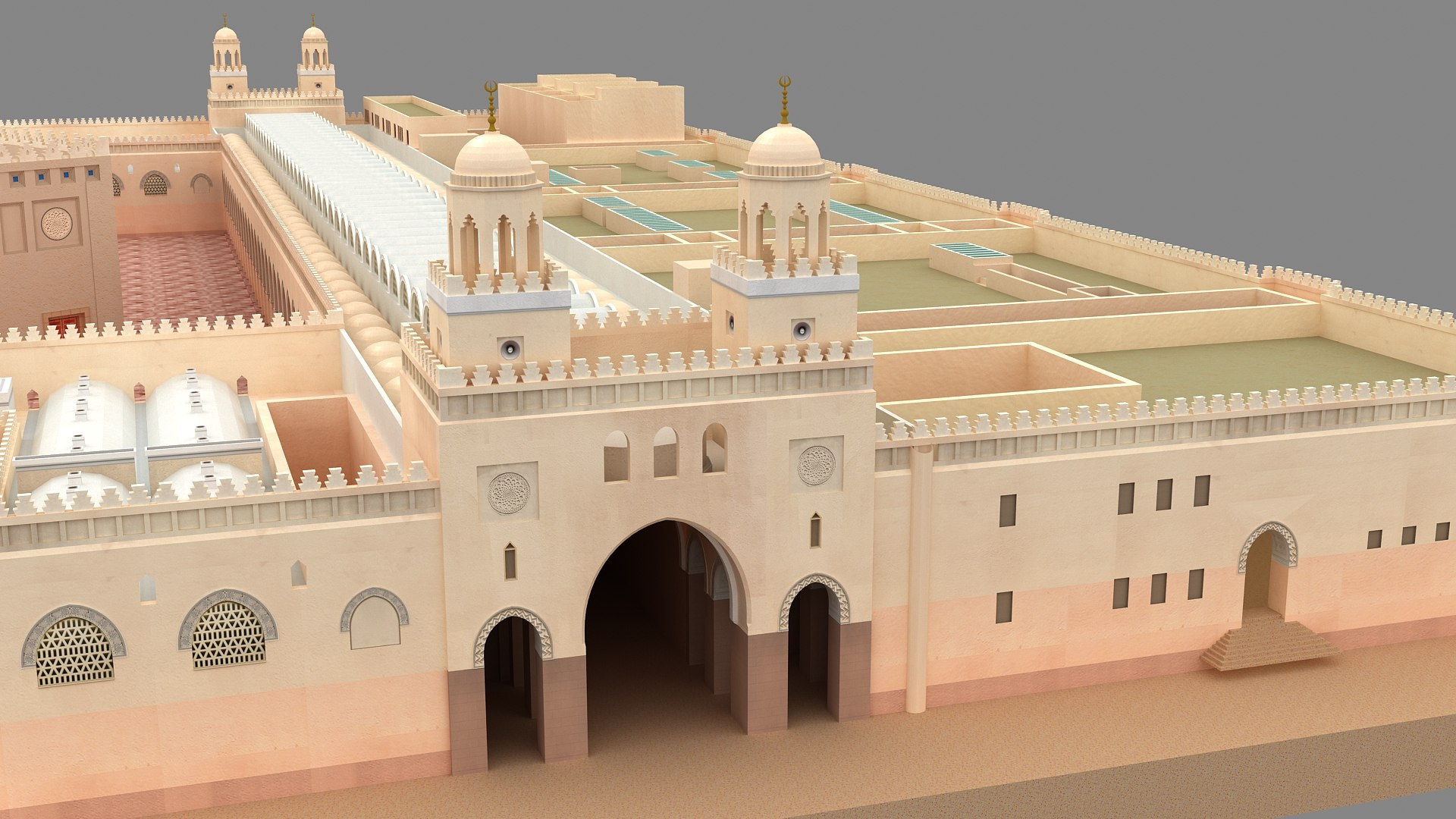 3D Dhul Hulaifah Miqat Mosque Medina Saudi Arabia - TurboSquid 2373946