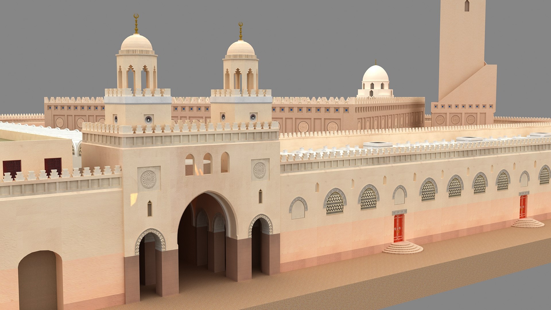 3D Dhul Hulaifah Miqat Mosque Medina Saudi Arabia - TurboSquid 2373946